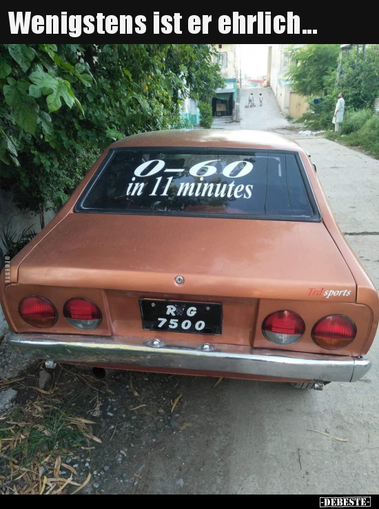 Wenigstens ist er ehrlich... - DEBESTE.de